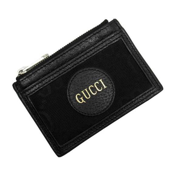 Gucci | Bags | Gucci Gg Canvas Leather Card Case Pass Case Black | Poshmark